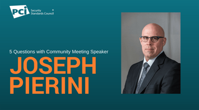 5 Questions with Community Meeting Speaker Joseph Pierini