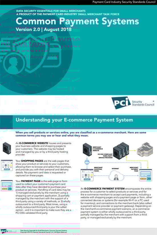 Resource for Small Merchants: Common Payment Systems