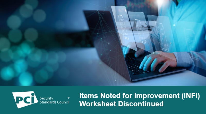 Items Noted for Improvement (INFI) Worksheet Discontinued